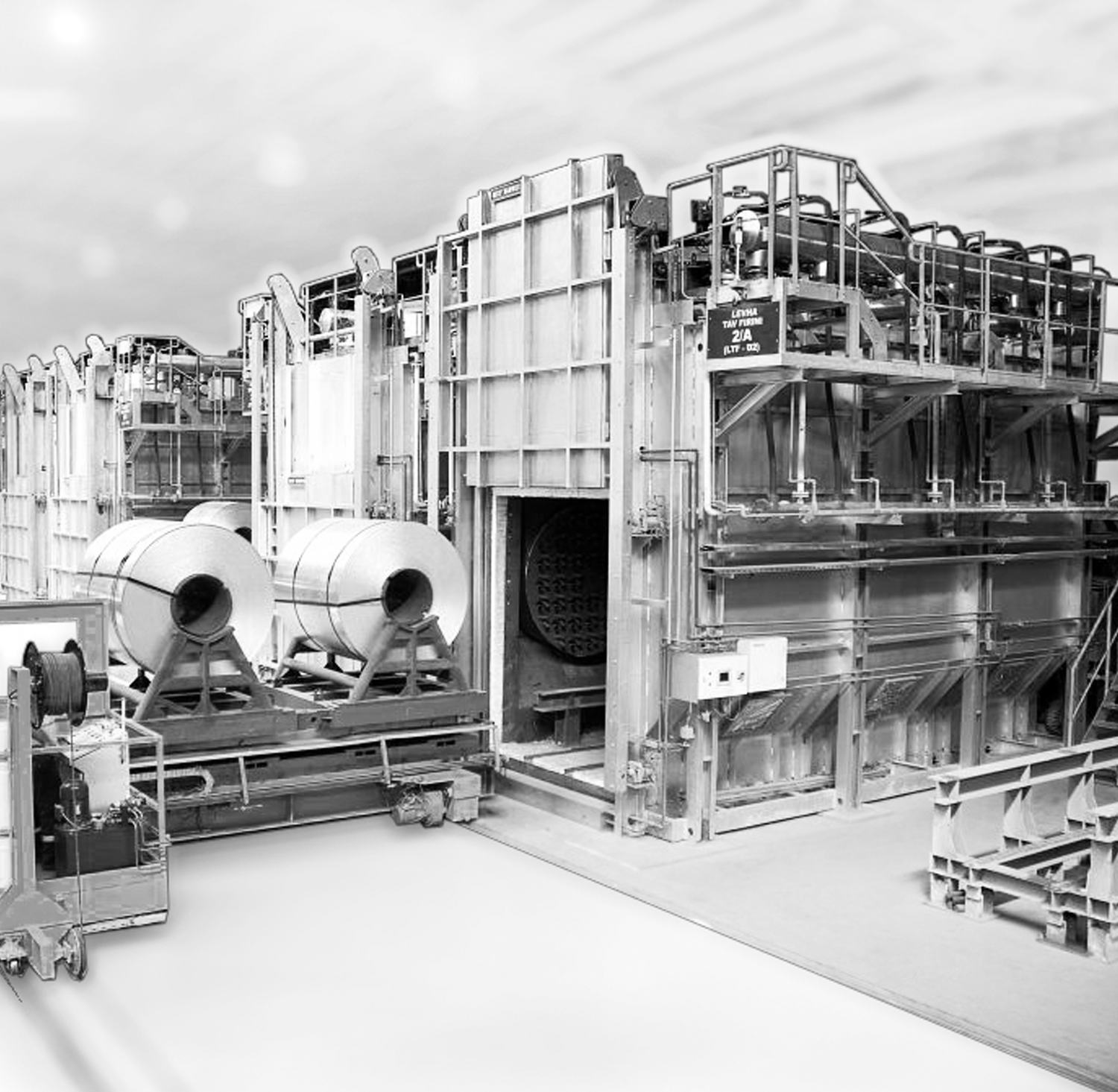 Aluminium Heat treatment coil annealing furnace Vortex for aerospace ...