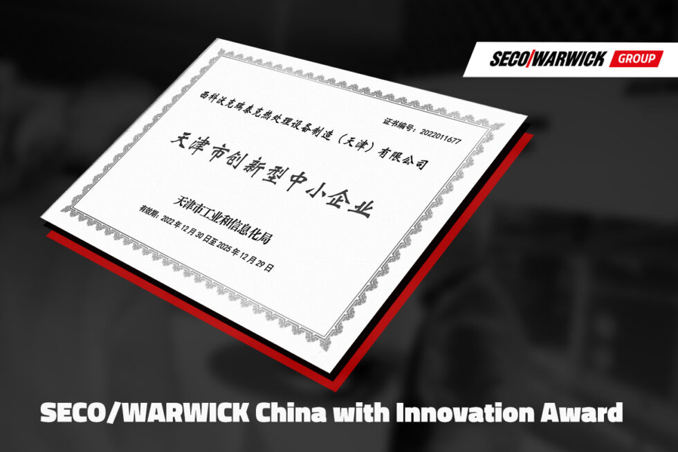 Innovation award for SECO/WARWICK . SECO/WARWICK China subsidiary of ...